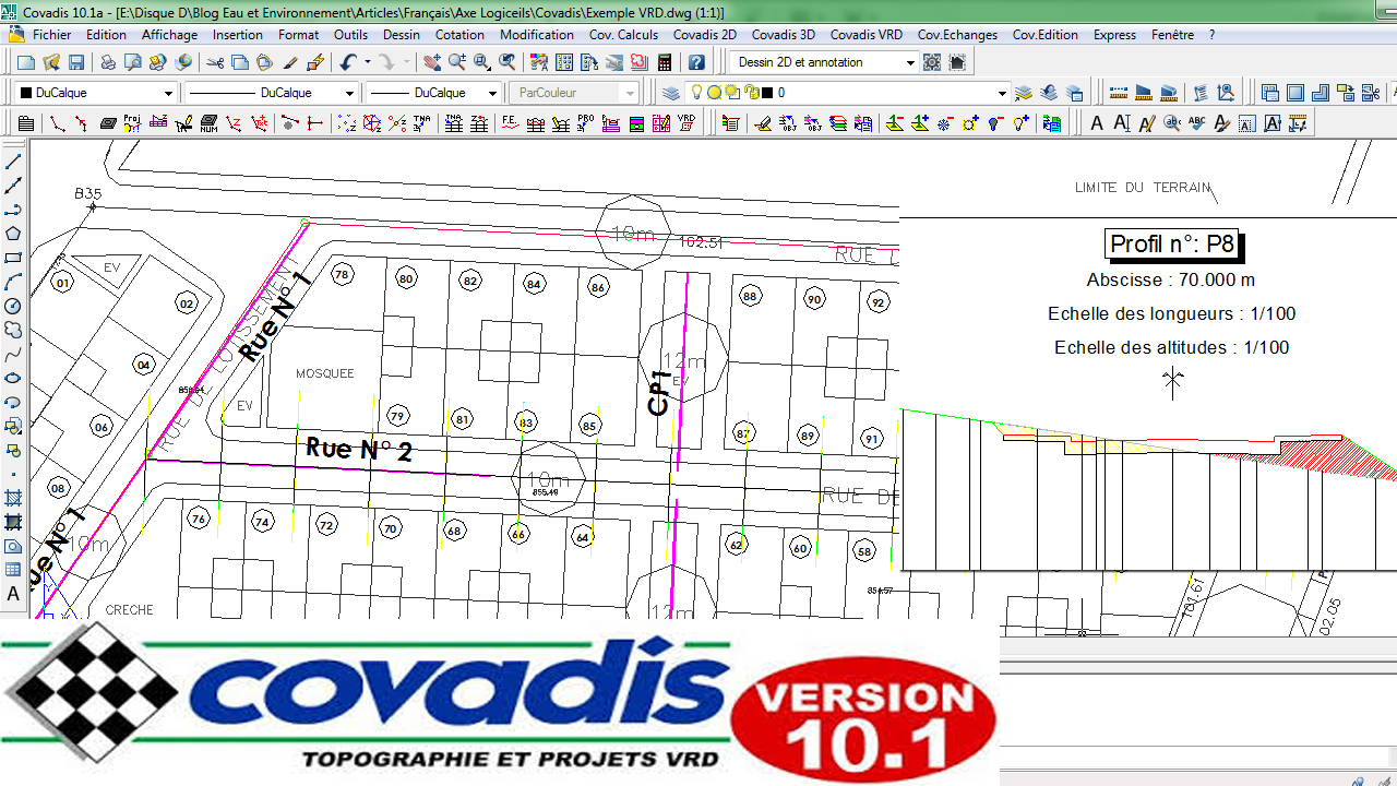 Projet Voirie sur Covadis