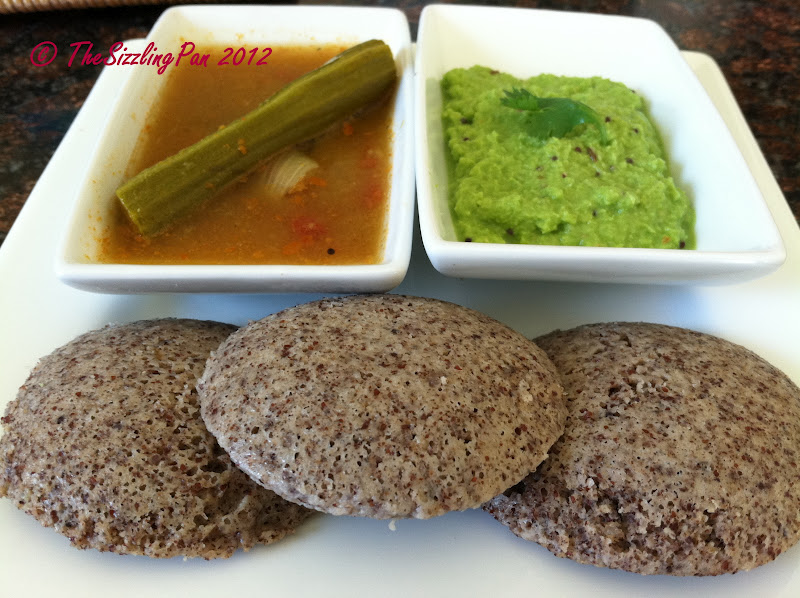 The Sizzling Pan: "Nutritious and Delicious" - 'Ragidlis' =Ragi Idlis ...