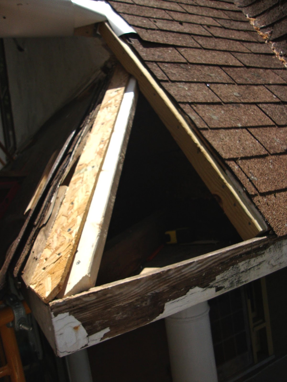 Old House Renovation Methods: Roof Overhang - Joining Two Soffits ...