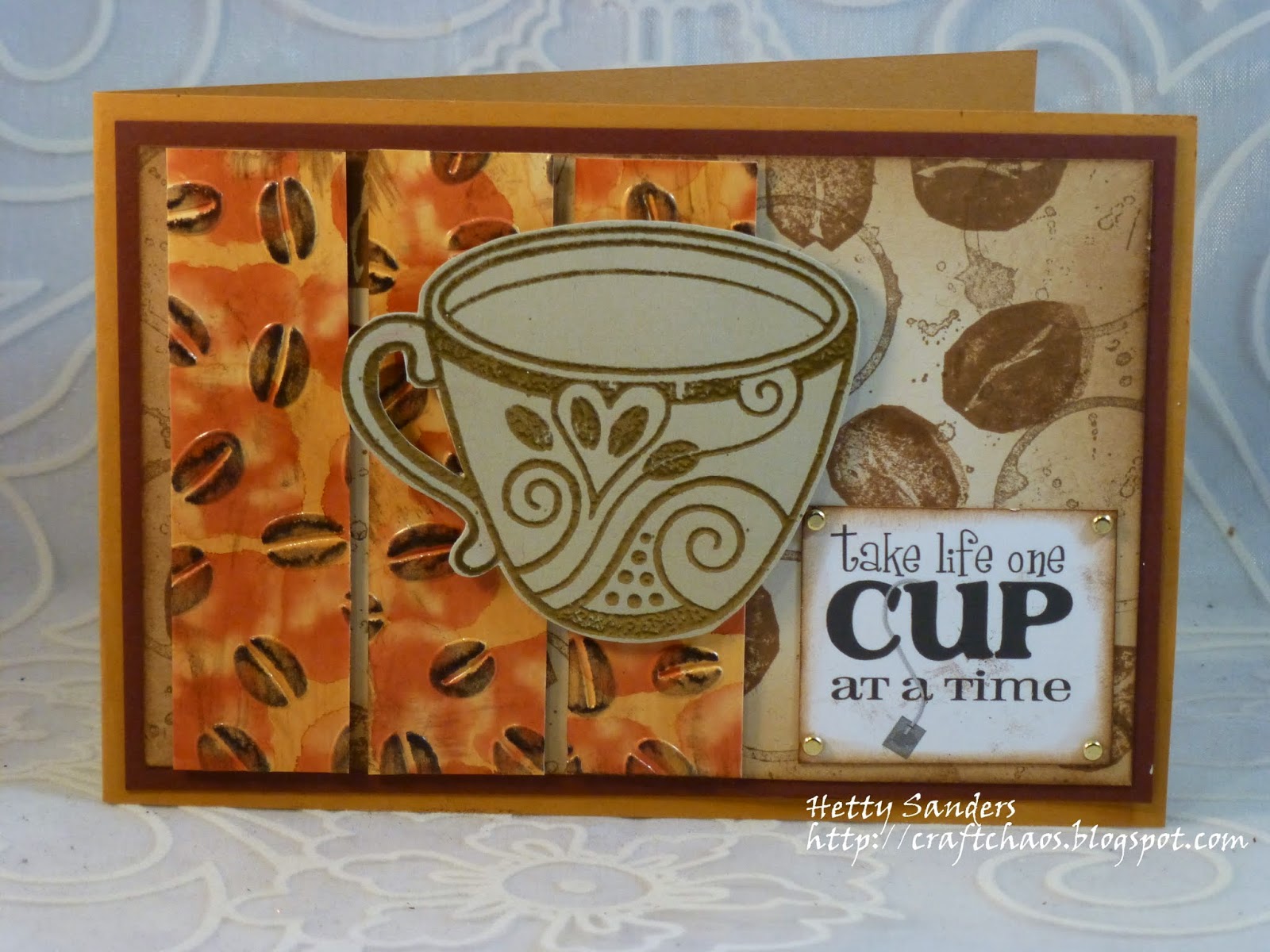 *{CraftChaos}*: Saturday Card: one cup at a time
