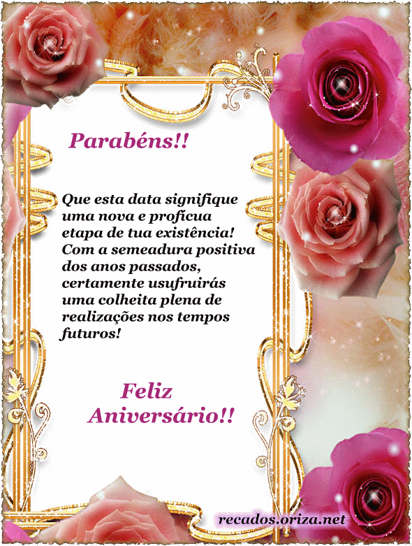MENSAGEM DE ANIVERSÁRIO - MENSAGEM COM FELICITAÇÕES - Mensagens de ...