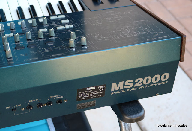 MATRIXSYNTH: Custom Korg MS2000 SN 005817 with Custom Rainbow LED Pads