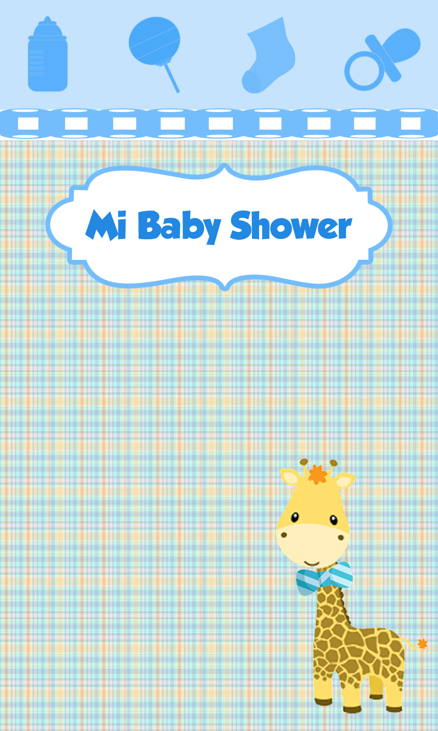 Tarjetas de invitacion editables para Baby Shower-Descarga Gratis