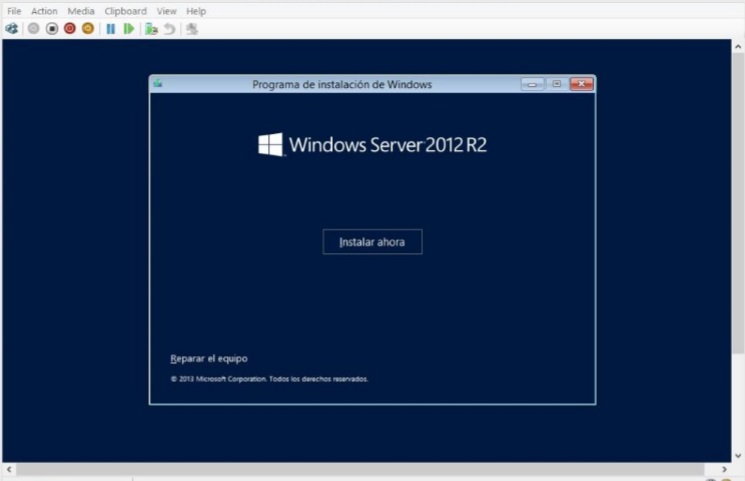 W2012 R2 INTERFAZ GRÁFICA
