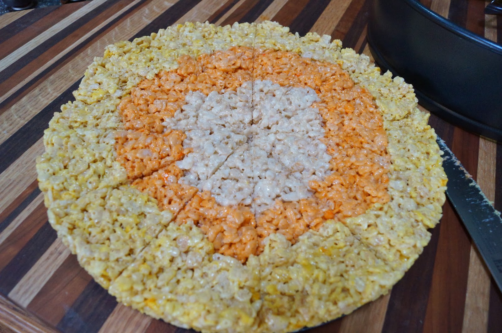 In the Kitchen with Jenny: Candy Corn Shaped Krispie Treats