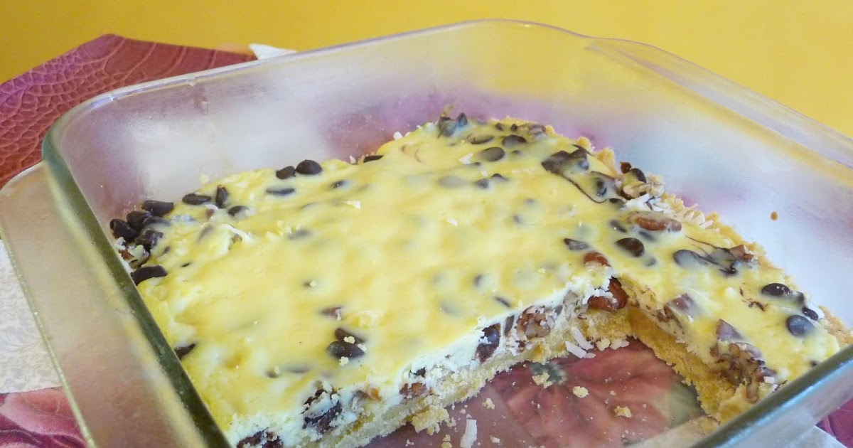 CONDENSED MILK COCONUT JUMBLE CANDY BARS