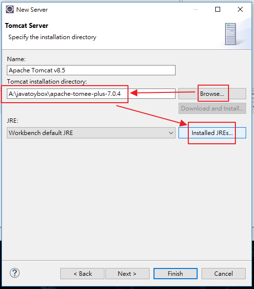 放棄思考: Eclipse 上使用 Apache TomEE