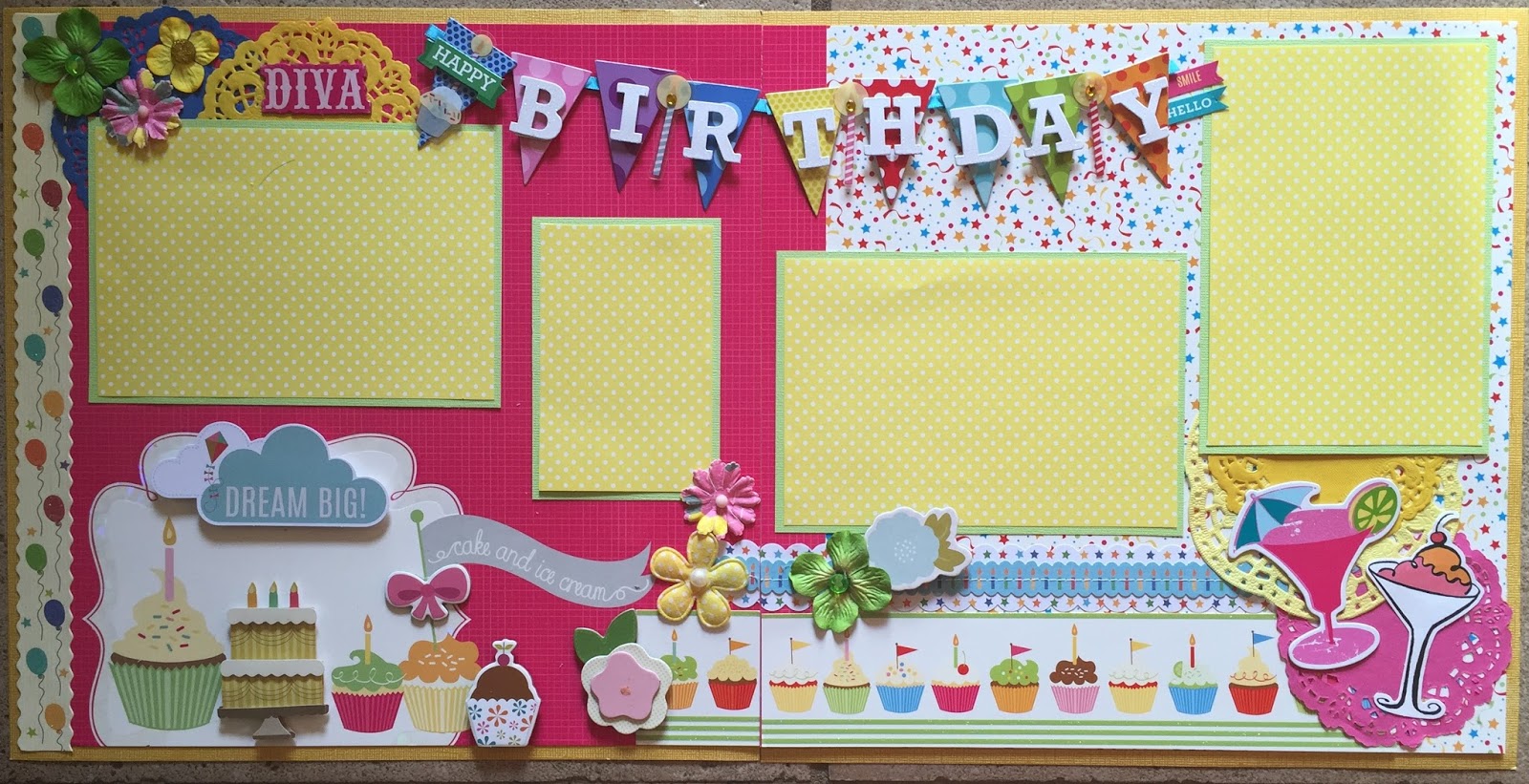 AMAZING GRACE Paper Crafts: Happy Birthday Layouts