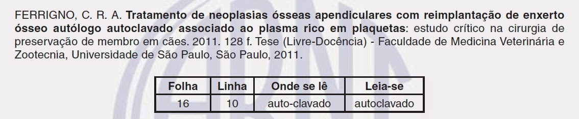 Formatação de TCC e Monografia nas Normas da ABNT atualizadas!: ERRATA
