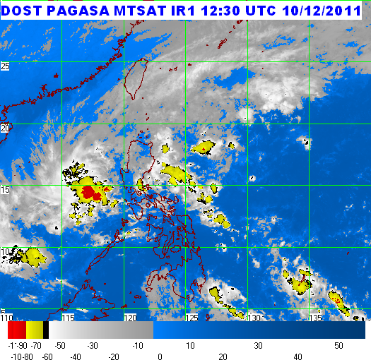 Weather Forecast Philippines Today - 12.10.11 PM