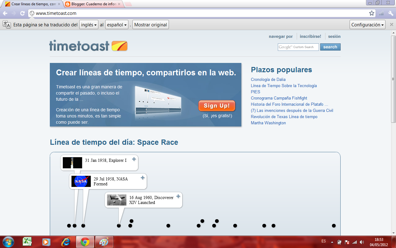 Cuaderno de informatica: Como crear una cuenta en timetoast?