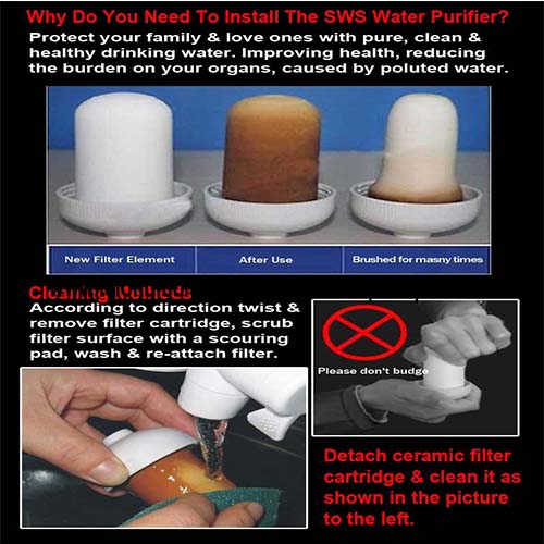 Penapis Air Mini Pili Sinki Paip Bersih Sihat - kedai online