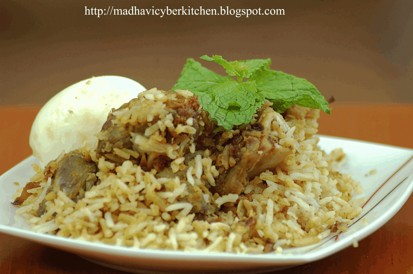 Madhavi's Cyber Kitchen: Baked Mutton Biryani
