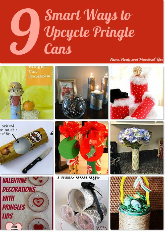 Pams Party & Practical Tips: 9 Smart Ways to Upcycle Pringles Cans {A ...