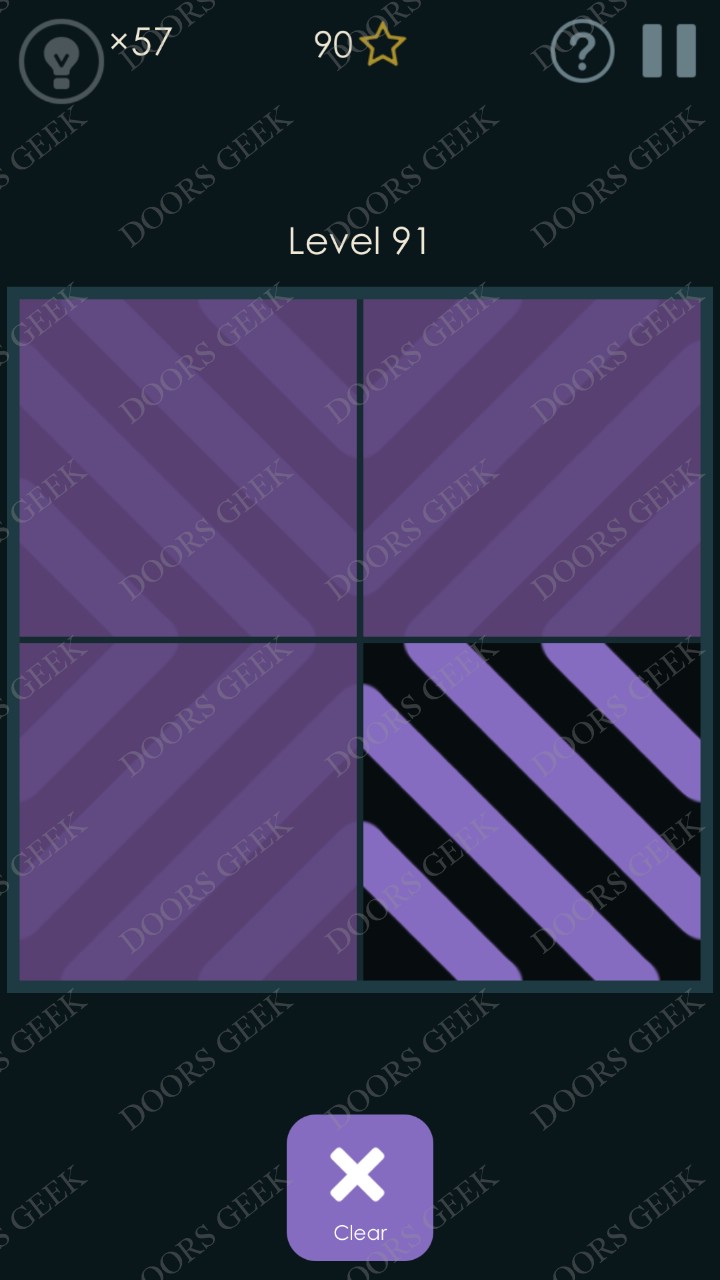 Symmetry - Drawing Puzzles Level 91 ~ Doors Geek