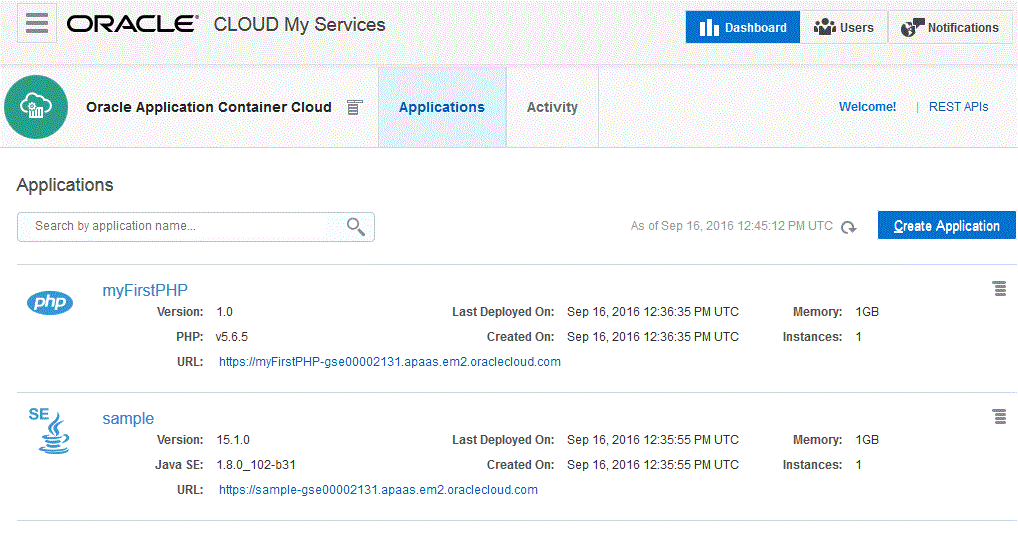 Oracle Cloud Solutions News: Application Container Cloud Service - PHP ...