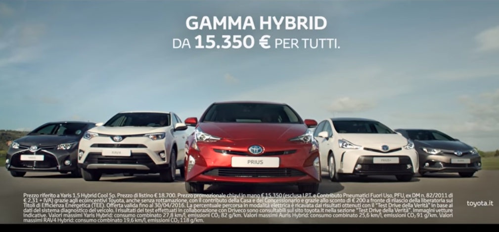 Canzone pubblicità Toyota Gamma Hybrid 2016 ibrido per tutti - Canzoni ...