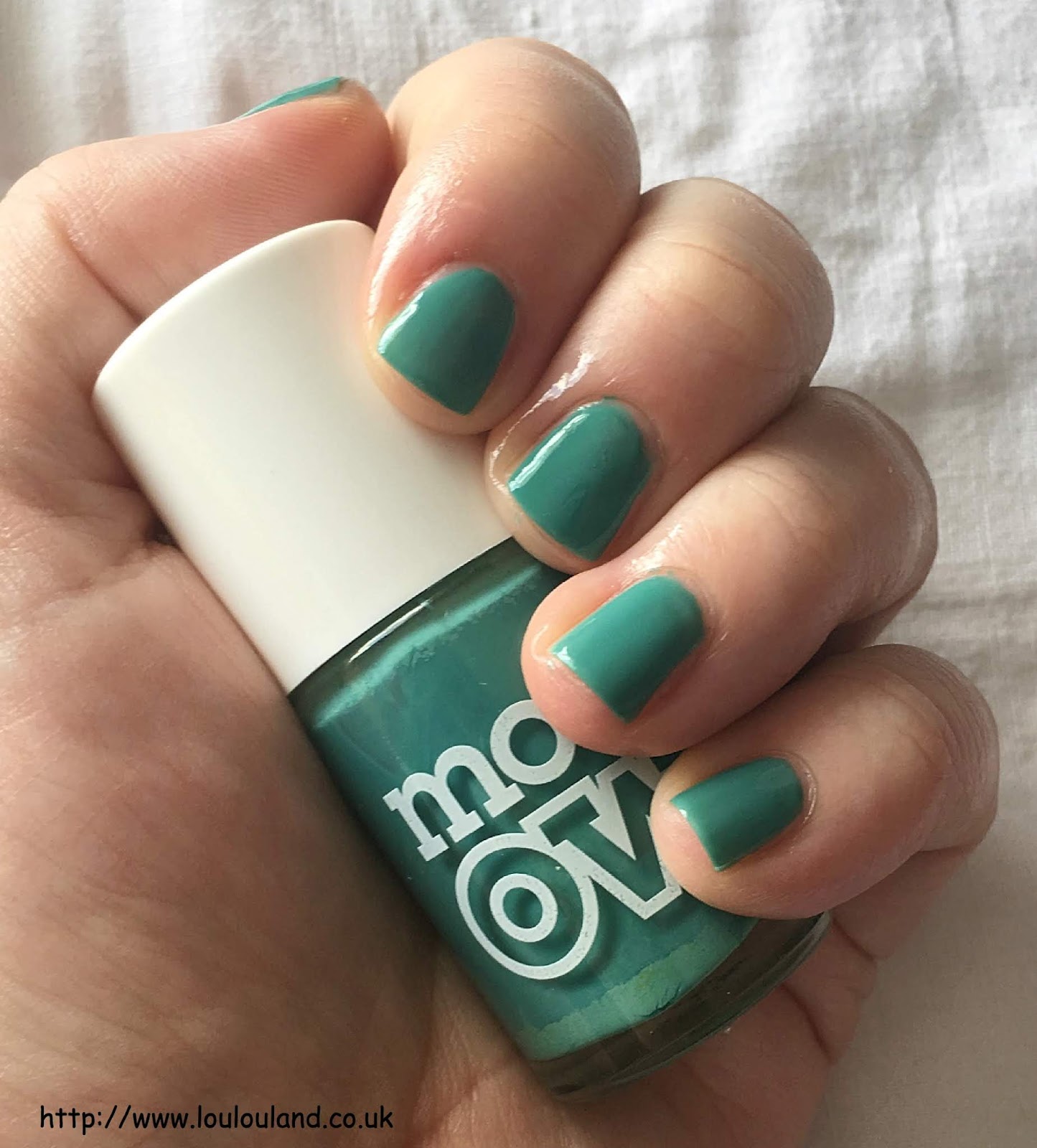 Loulouland Nails Of The Day Models Own Slate Green Reshot And