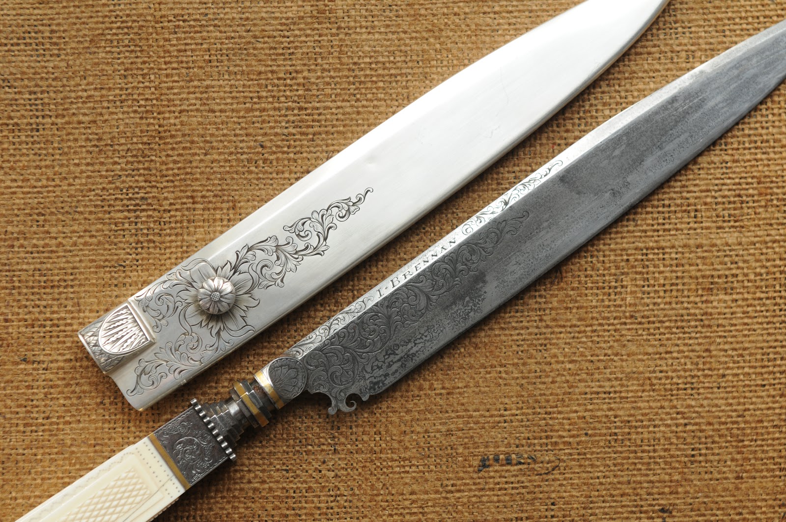 Judson Brennan: Alaskan Longrifle Artisan: Sam Bell Knife by Jud Brennan