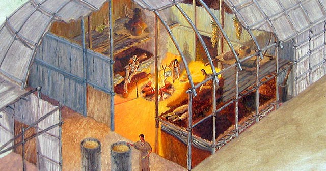 Heroes, Heroines, and History: THE INTERIOR OF THE IROQUOIS LONGHOUSE ...