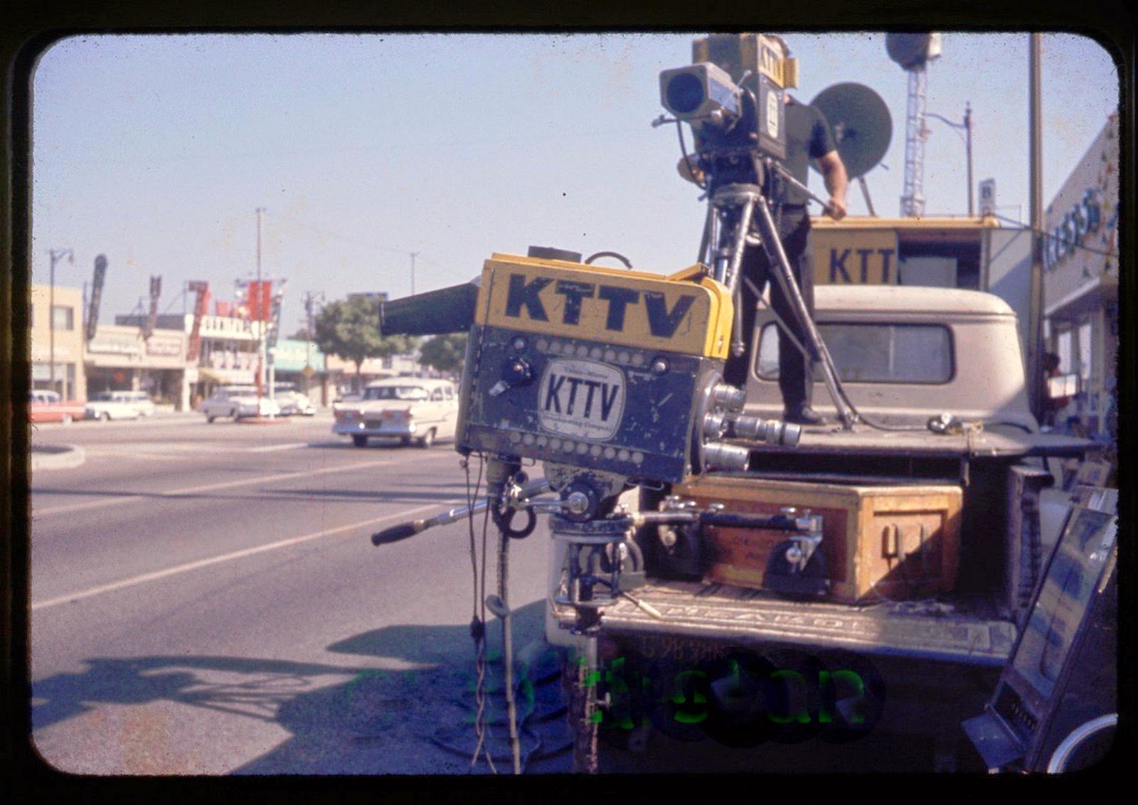 LOS ANGELES TV NEWS ANCHORS & REPORTERS: KTTV News Crew - early 1960's