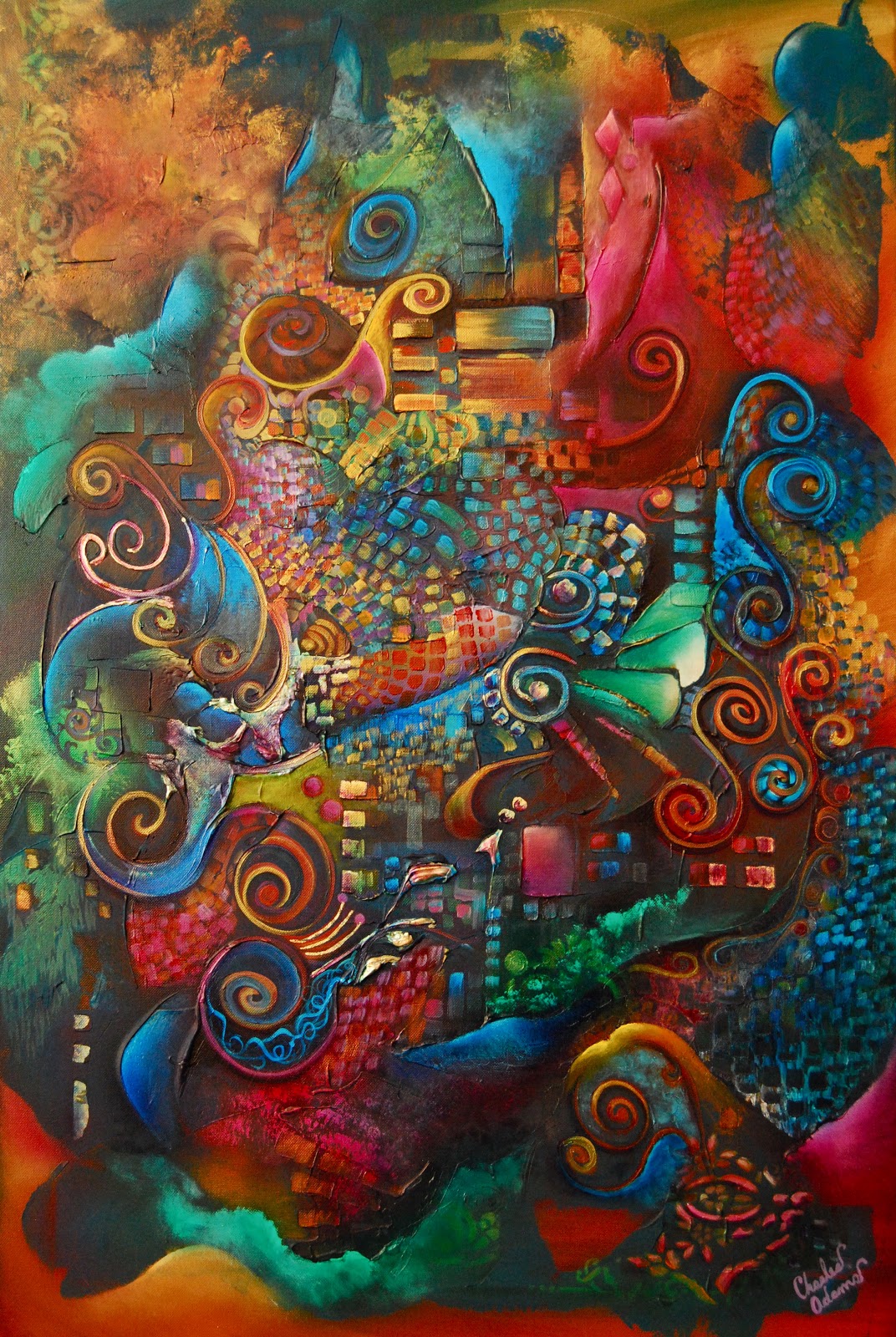 Charles Adams Abstract Art