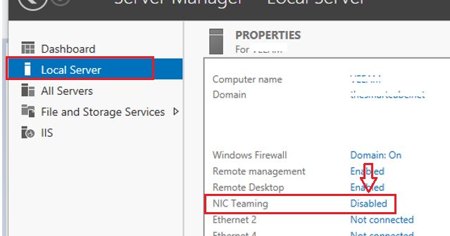 Techies Sphere: How to create NIC Team in Windows Server 2012 R2