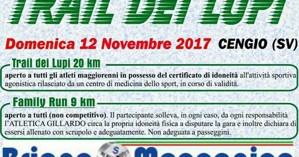 Genova di corsa: Trail dei Lupi - locandina