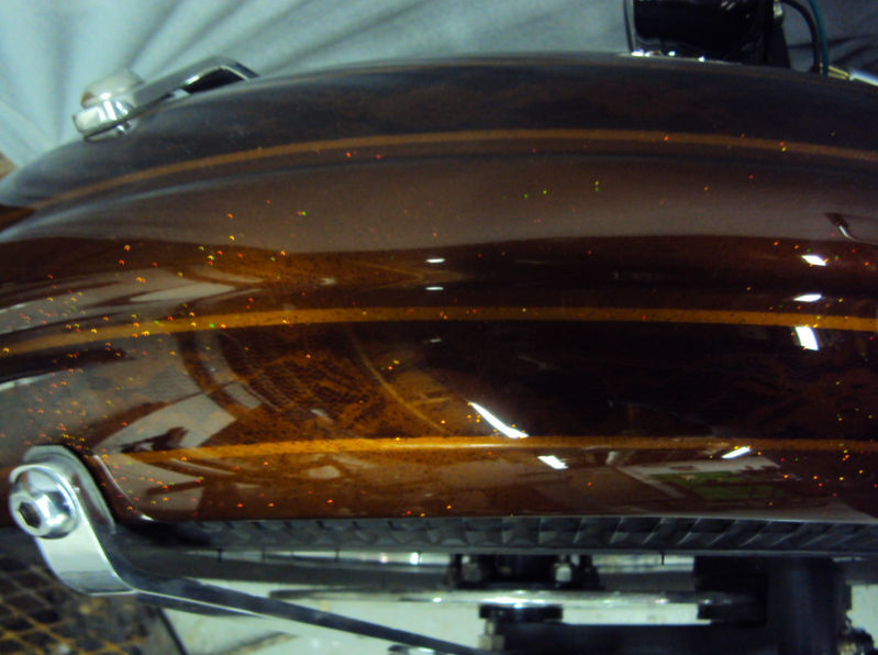 Bass Boat Metal Flake Paint