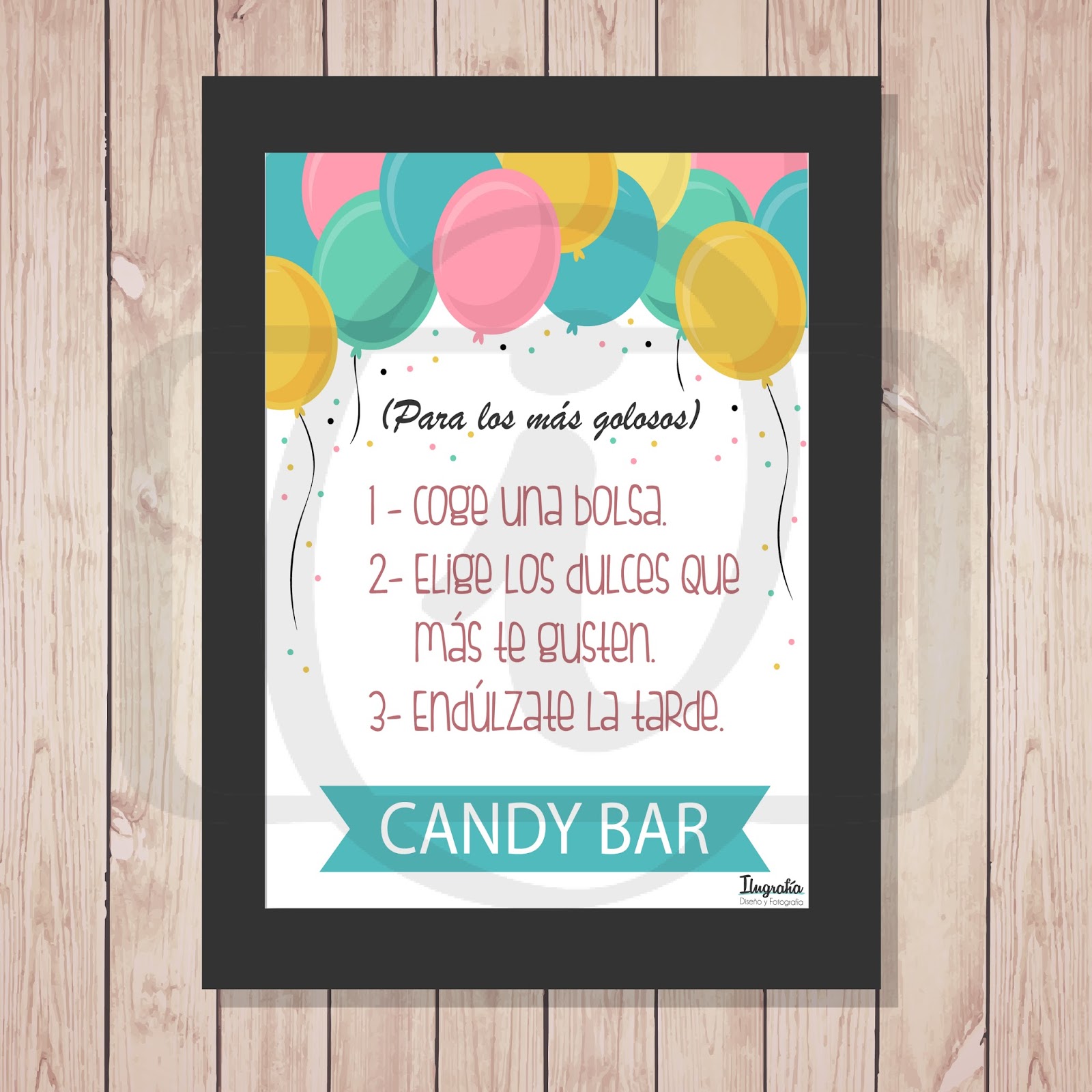 ilugrafia: Carteles para el Candy Bar