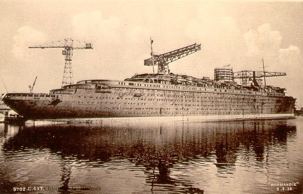 Ocean Superliners: (The Normandie..Construction and Launch Part 1) The ...