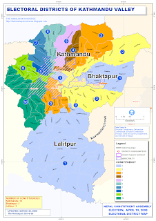 THE HIMALAYAN UNIVERSE: Constituency Map of Kathmandu District and valley