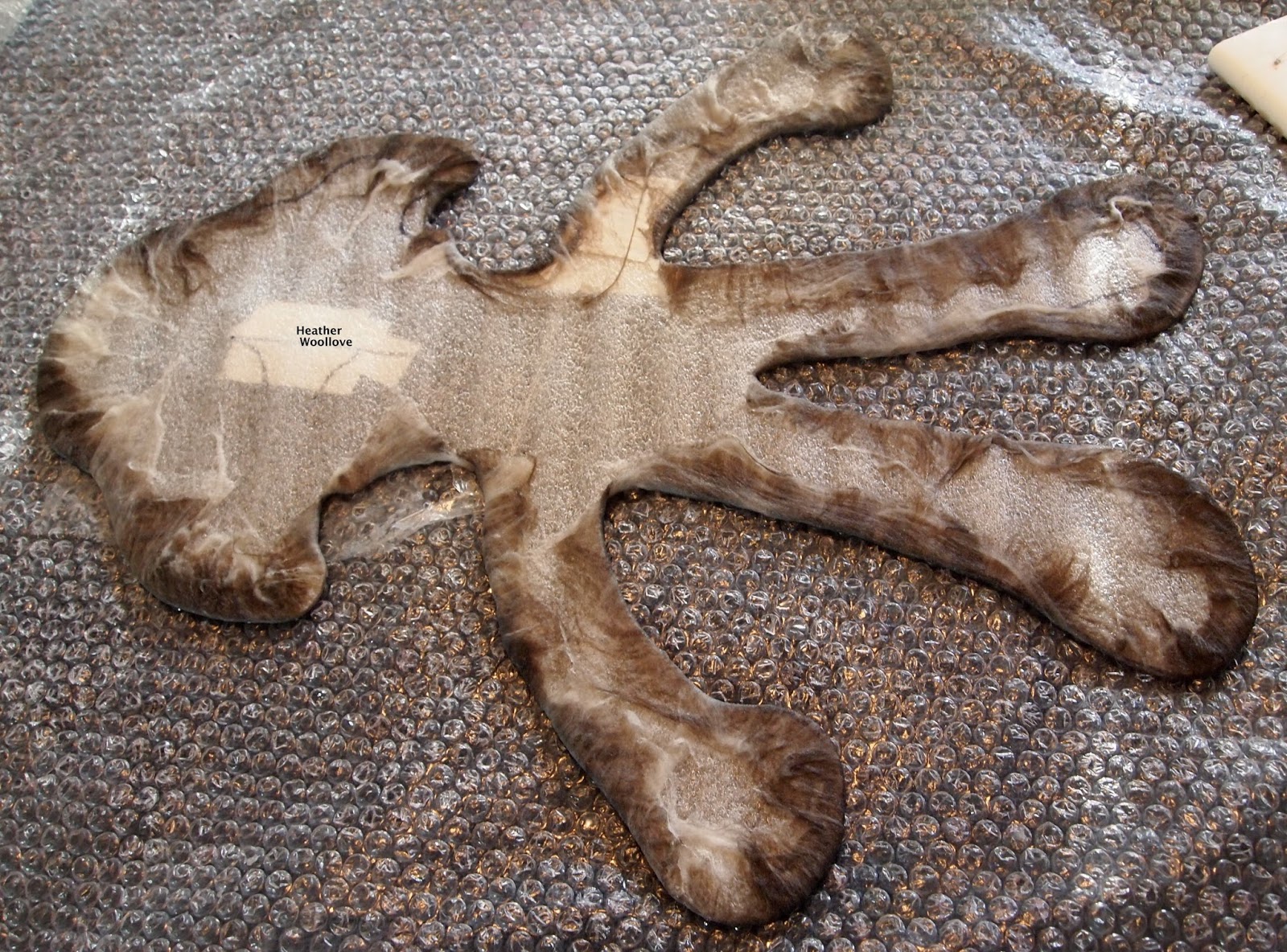 Wool love-functional fiber art: Long-Limbed Creature for Hayes- Part 1