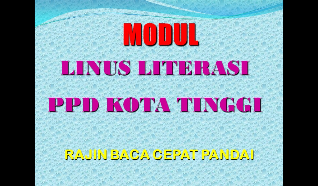 LINUS PPD KOTA TINGGI: LITERASI : KONSTRUK 1