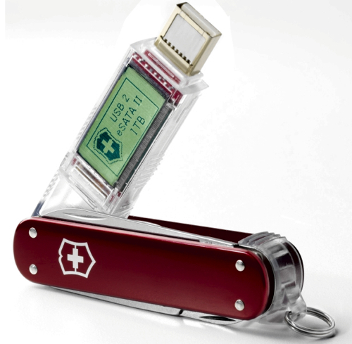 Swiss Army knife with 1TB USB stick