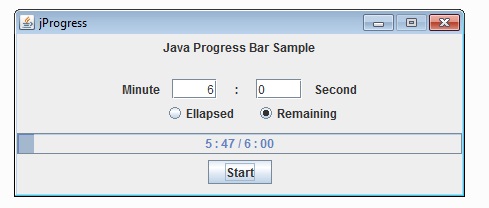 Djerkovic Blog's: Contoh/Sample Java Progressbar