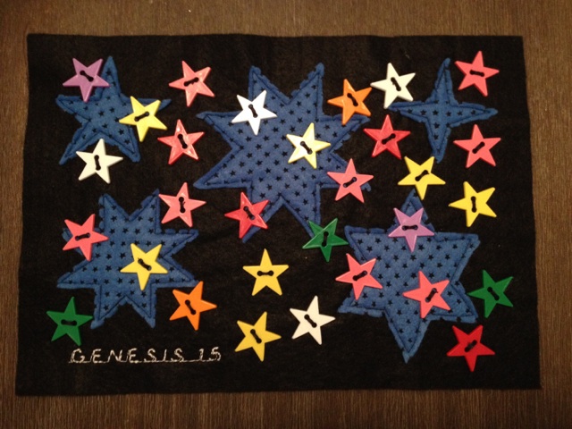Faith and Felt Obsession: Genesis 15 - Abraham can you count the stars ...
