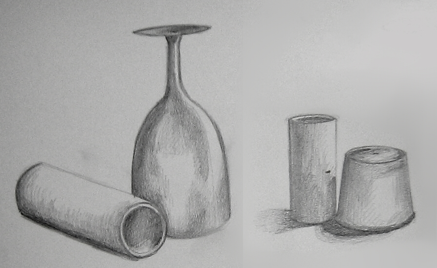 Drawing Skills Learning Log: Cylinders and Shadows