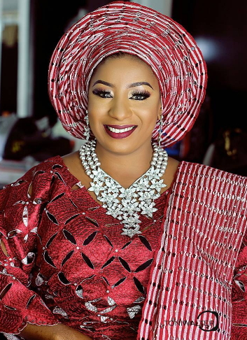 Many Faces Of Mide Funmi Martins In Aso Oke Traditional Wedding Attires ...