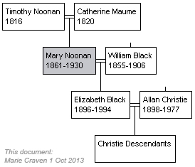 Christie Ancestors: Noonans of Kildorrery