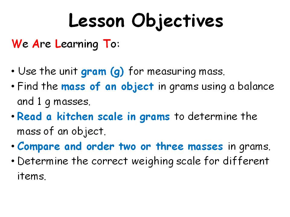 P2A Class Blog: Mass - Measuring in Grams P2A Class Blog: Mass - Measuring in Grams