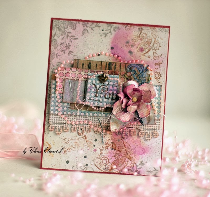Donna Salazar Designs Spring Card By ~ Elena Olinevich