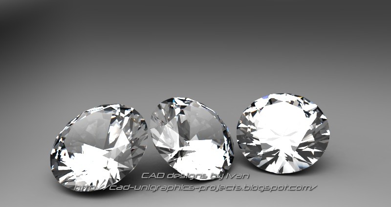 CAD designs by Ivan: Diamond, parametric model (free CAD download file)