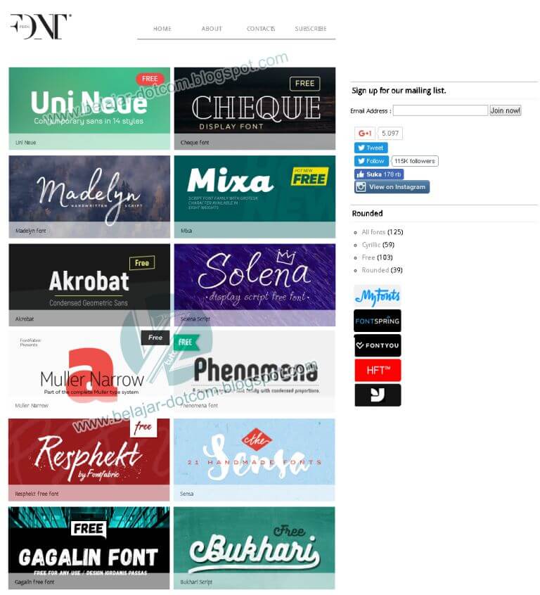 12 Situs Terbaik Tempat Download Font Gratis dan Keren Untuk Desain ...