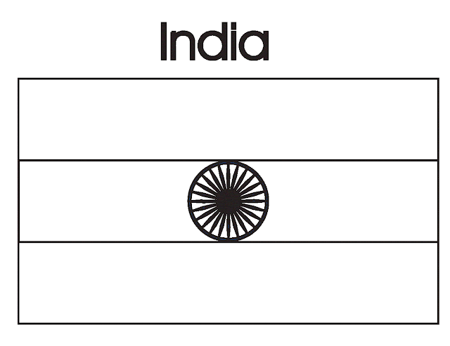 Geography Blog: India Flag Coloring Page