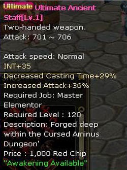 Insanity Flyff Private Server: Arcanist Weapon: Staff Stats and Effects