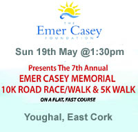 The big race next weekend is of course the Emer Casey 10k in Youghal ...