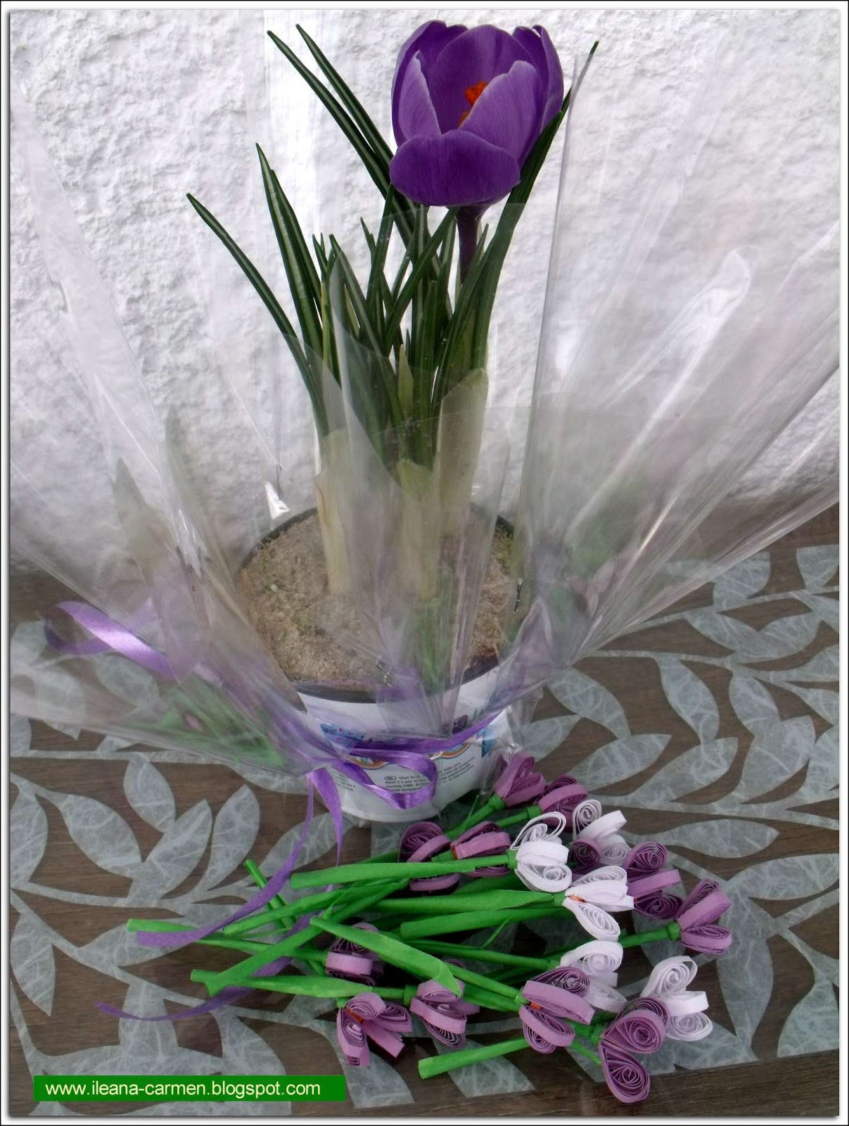 hobbies: TUTORIAL - 3d Crocuses Made by Quilling Method