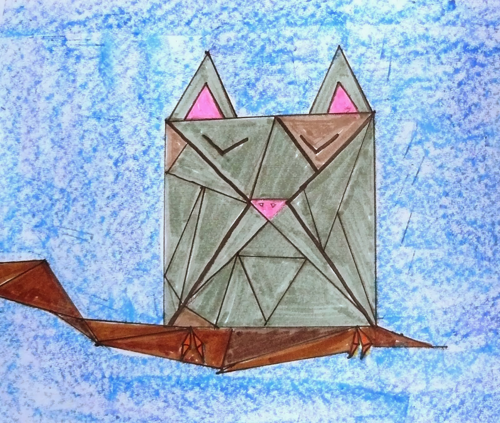 Visual Arts: TRIANGULAR ANIMALS