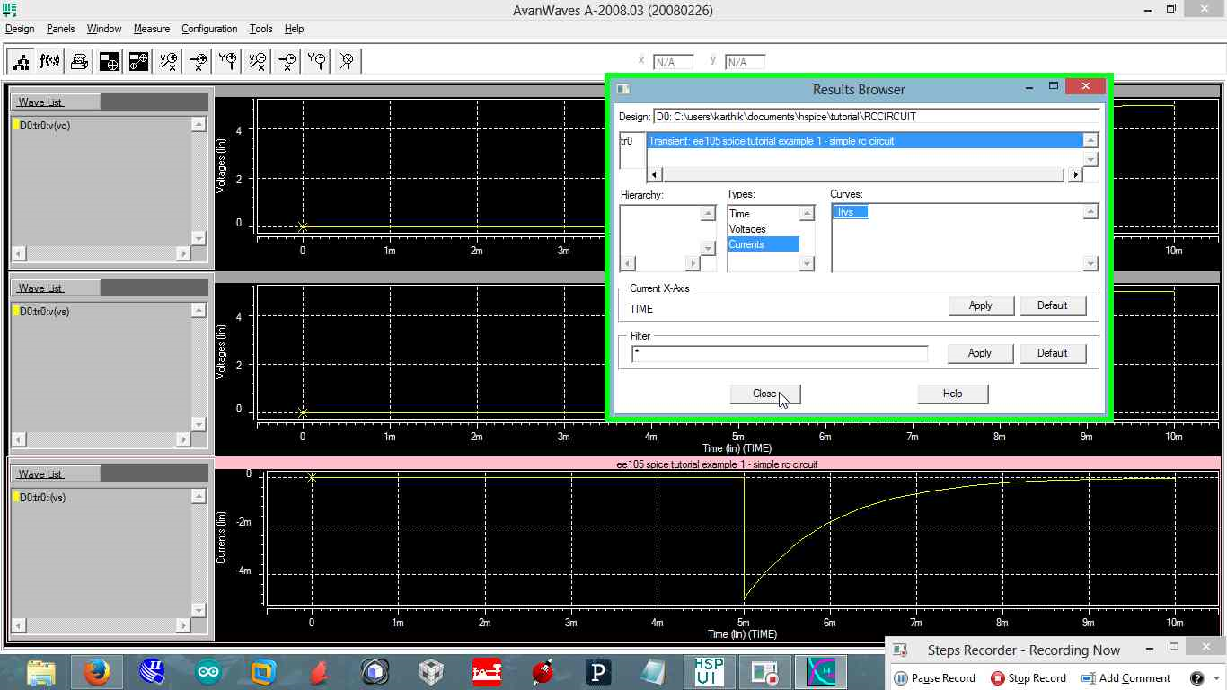 HSpice Tutorial 7 - Getting Familiar With AVANWAVES | ElectroWeb....